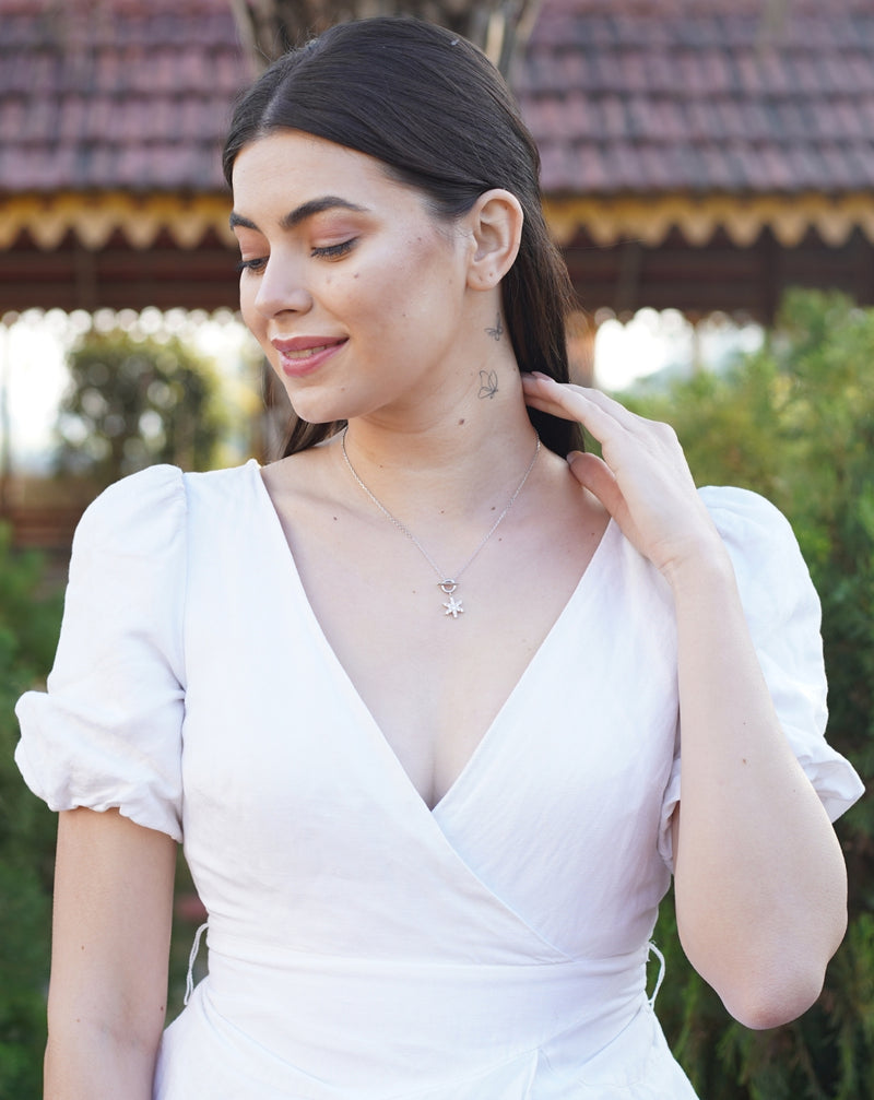 Silver Line Star Latkan Pendant | koarra Jewelry